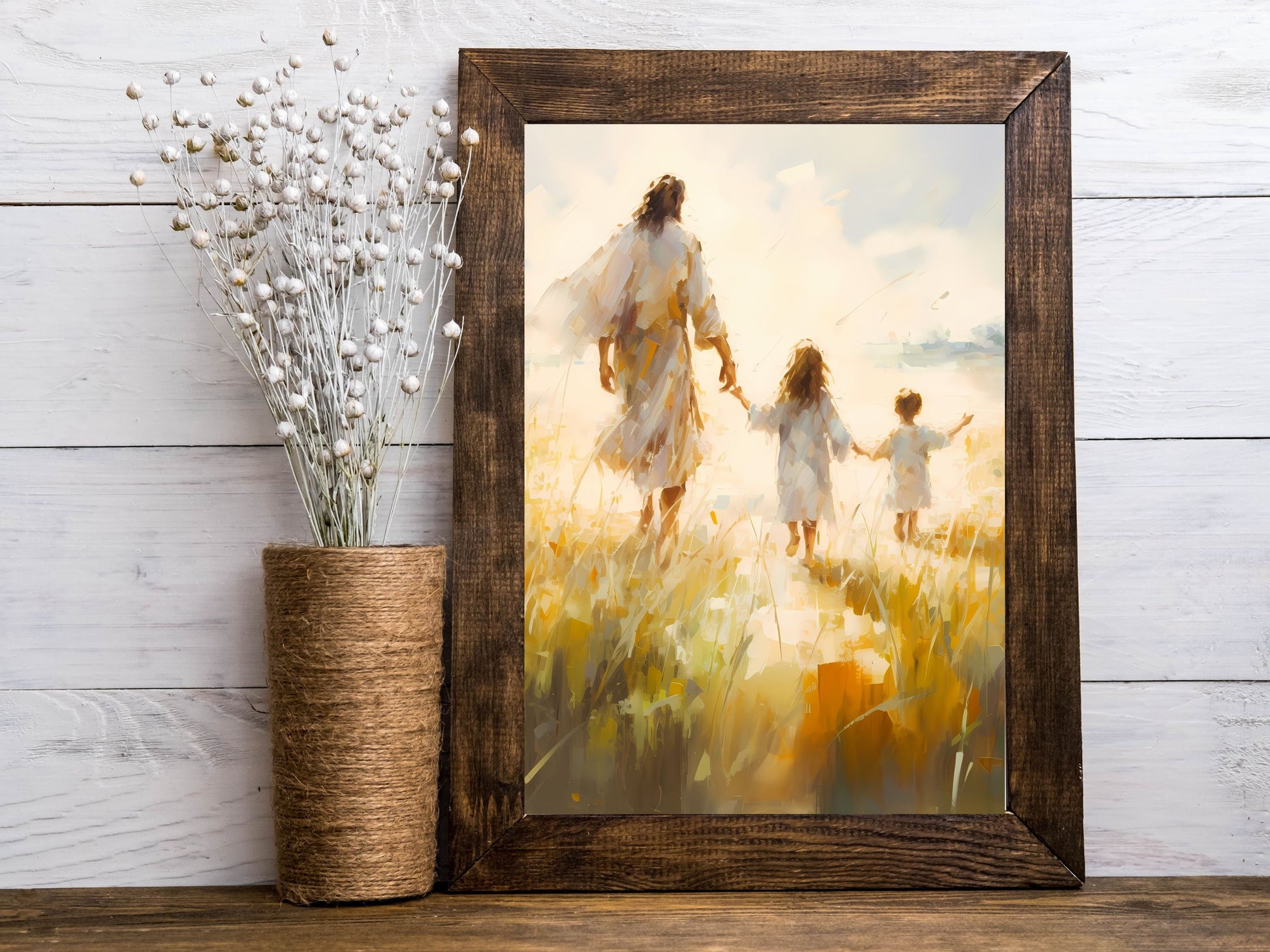 His Guiding Hand | Digital Download | Faith-Inspired AI Art – Modern ...